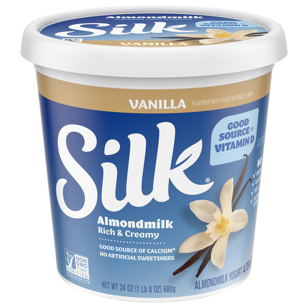 Save on Silk Dairy Free Vegan Vanilla Almondmilk Yogurt Alternative ...