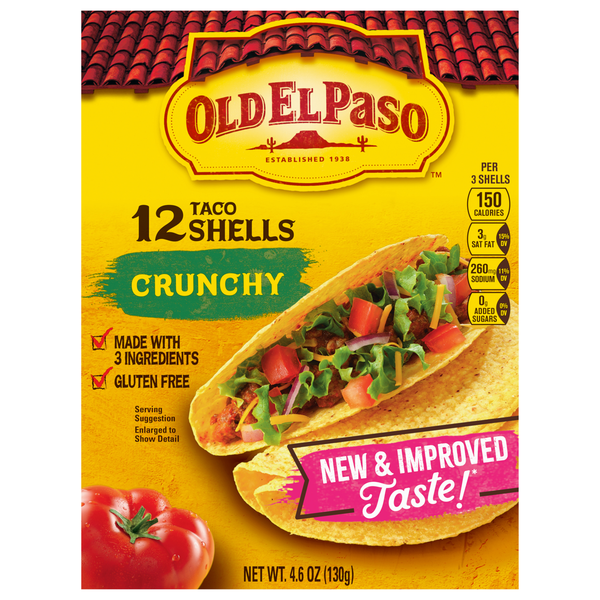Save on Old El Paso Gluten Free Crunchy Hard Taco Shells - 12 ct Order ...