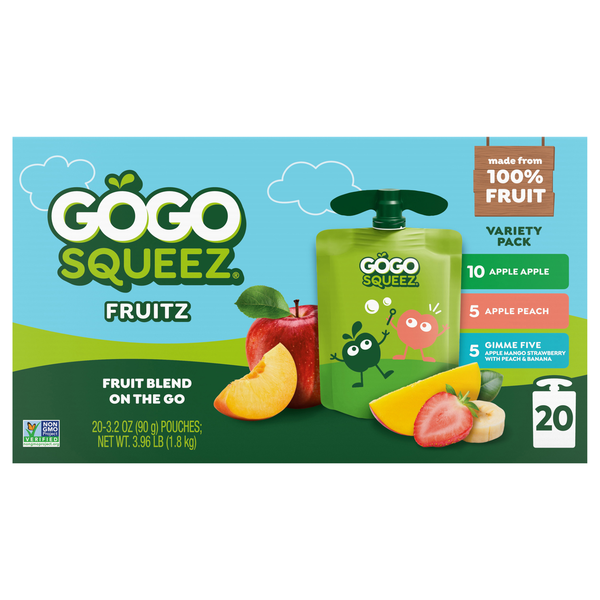 Save on GoGo squeeZ Variety Pack Applesauce Pouches Family Size - 20 ct ...