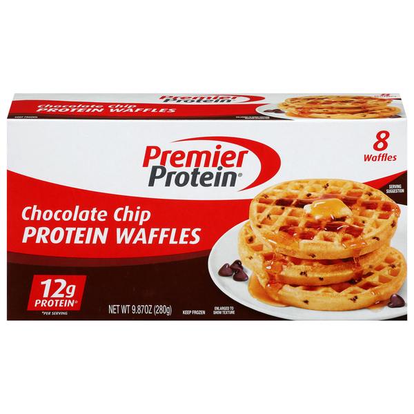 Save on Premier Protein Chocolate Chip Protein Waffles - 8 ct Frozen ...