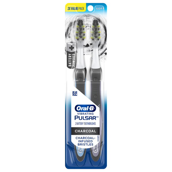 Save on Oral-B Pulsar Charcoal Battery Powered Toothbrush Soft Order ...