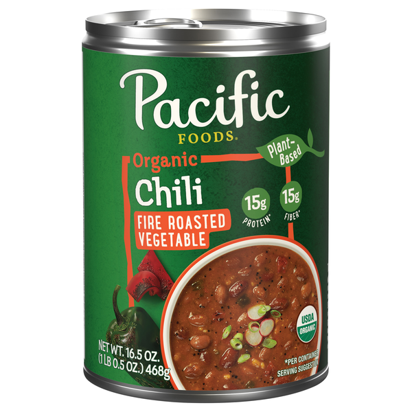 Save on Pacific Foods Organic Plant Based Fire-Roasted Vegetable Chili ...