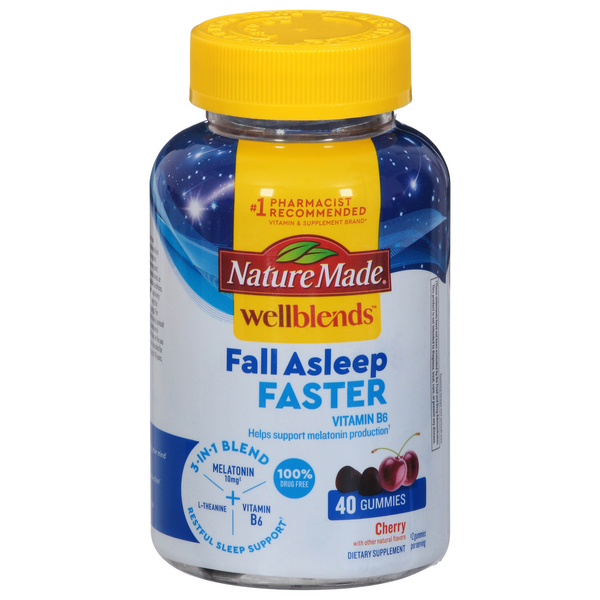 Save on Nature Made Wellblends Fall Asleep Faster Gummies Cherry Order ...