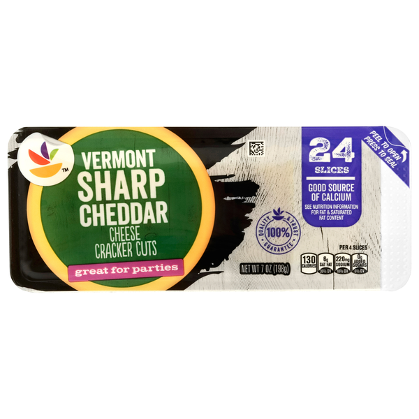 Save on Stop & Shop Vermont Sharp Cheddar Cheese Cracker Cut Slices ...