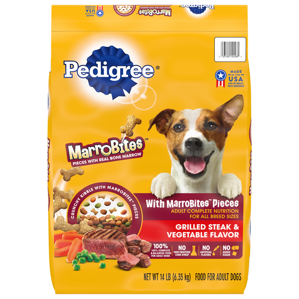 Save On Pedigree MarroBites Grilled Steak Vegetable Flavor Adult Dry Save On Pedigree MarroBites Grilled Steak Vegetable Flavor Adult Dry