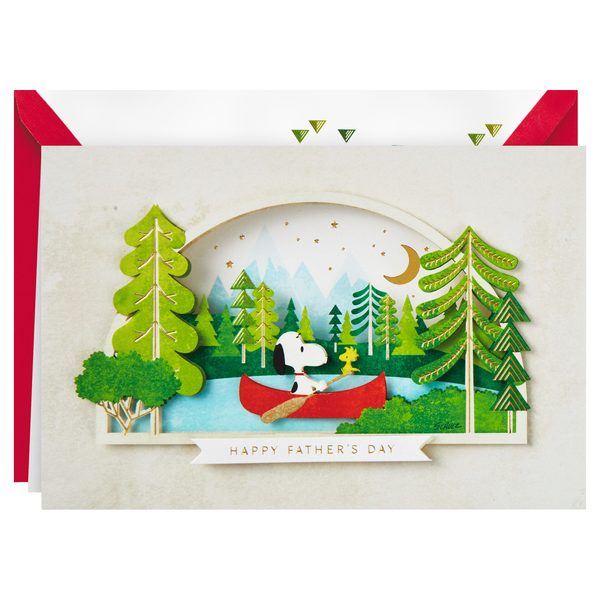 Save on Hallmark Signature Peanuts Father's Day Card (Snoopy ...