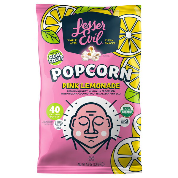 Save on LesserEvil Organic Pink Lemonade Popcorn Order Online Delivery ...