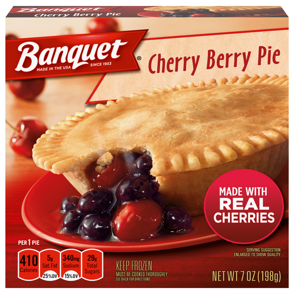 Save on Banquet Cherry Berry Pie Frozen Order Online Delivery | Food Lion