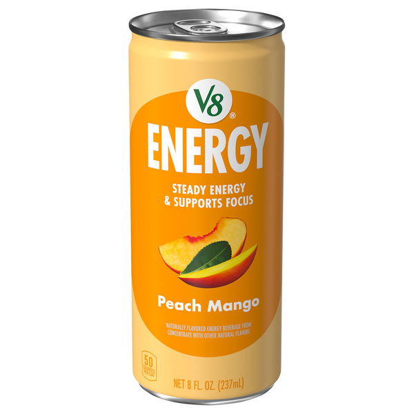 Save on V8 Plus Energy Peach Mango Juice Drink Order Online Delivery ...