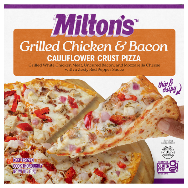 Save on Milton's Gluten Free Thin & Crispy Cauliflower Crust Chicken ...