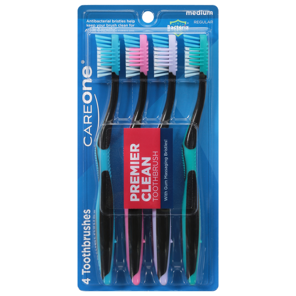 Save on CareOne Premier Clean Toothbrushes with Gum Massaging Bristles ...