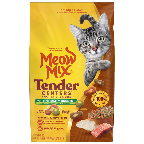 Save on Meow Mix Tender Centers Salmon & Turkey Dry Cat Food Order ...
