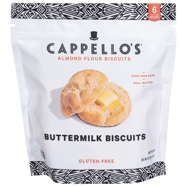 Save on Cappello's Gluten Free Almond Flour Buttermilk Biscuits - 6 ct Frozen Order Online ...