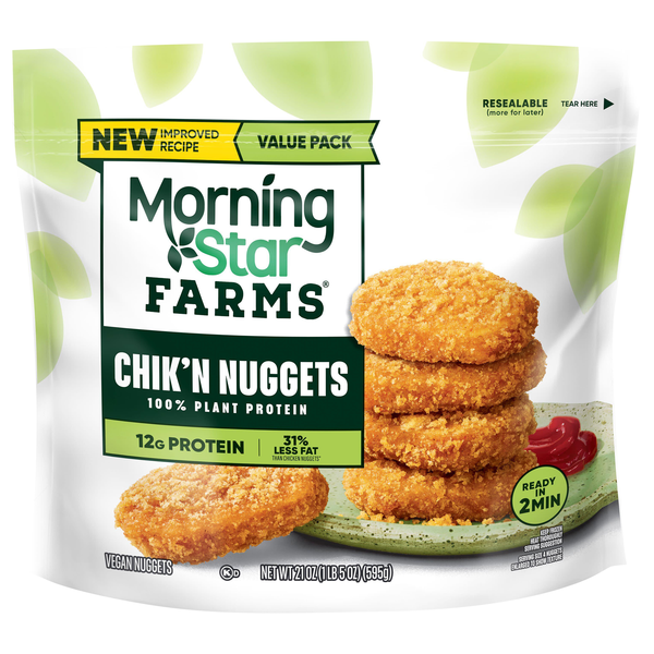 Save on MorningStar Farms Plant-Based Chik'n Nuggets Value Pack Frozen ...