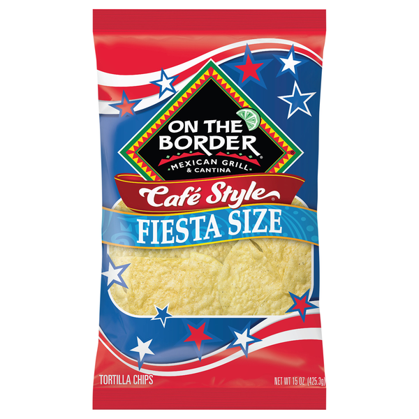 Save on On The Border Cafe Style Tortilla Chips Fiesta Size Order ...