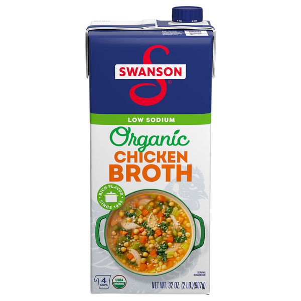 Save on Swanson Organic Low Sodium Chicken Broth Order Online Delivery Stop Shop