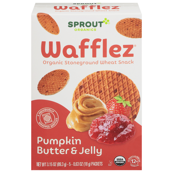 Save on Sprout Wafflez Pumpkin Butter & Jelly Organic - 5 ct Order ...