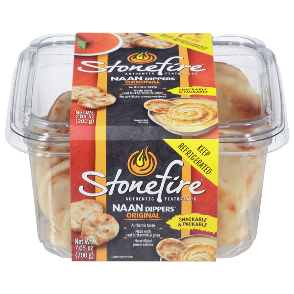Save on Stonefire Original NAAN Dippers Flatbread Crackers Refrigerated ...