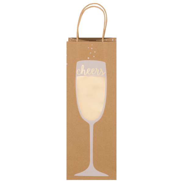 Save on Papercraft Holiday Wine Bottle Gift Bag Cheers Order Online ...