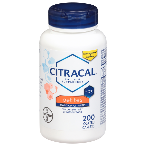 Save on Citracal Calcium Citrate Petites with Vitamin D3 Coated Caplets ...