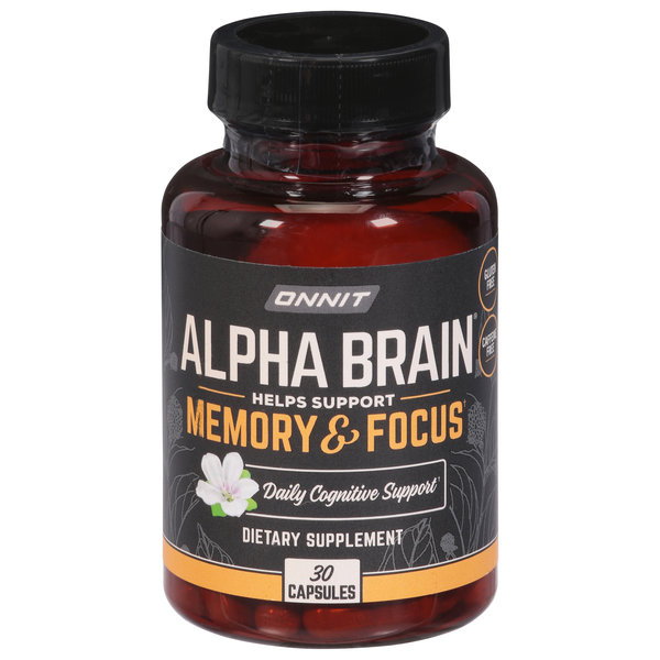 Save on Onnit Memory & Focus Alpha Brain Capsules Order Online Delivery ...