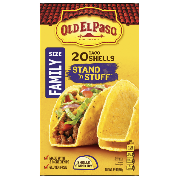 Save on Old El Paso Stand 'N Stuff Gluten Free Taco Shells Family Size ...