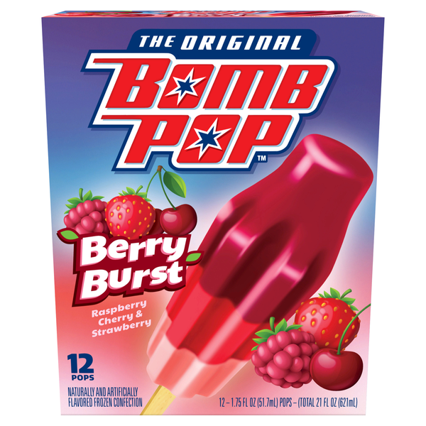 Save on Bomb Pop Berry Burst Ice Pops - 12 ct Order Online Delivery | Giant