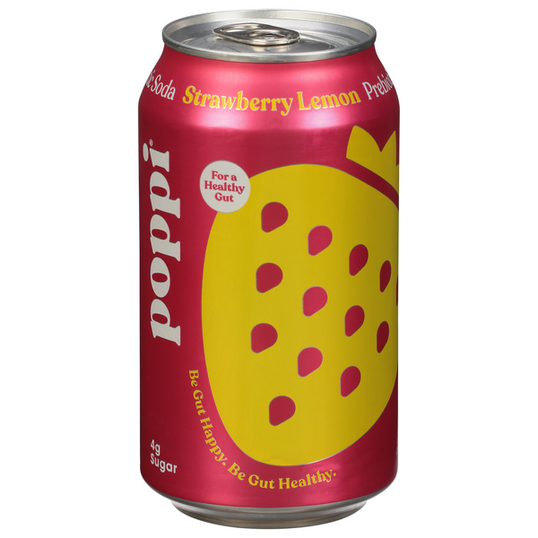 Save on Poppi Prebiotic Strawberry Lemon Soda Order Online Delivery | GIANT
