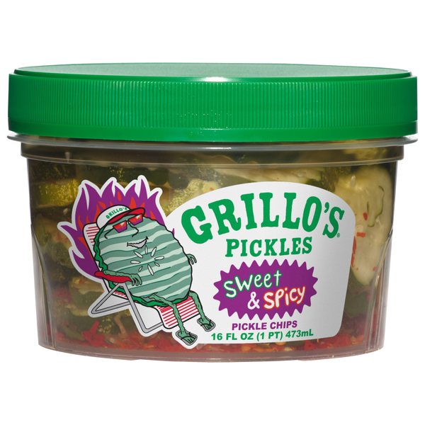 Save on Grillo's Sweet & Spicy Dill Pickle Chips Fresh Order Online ...