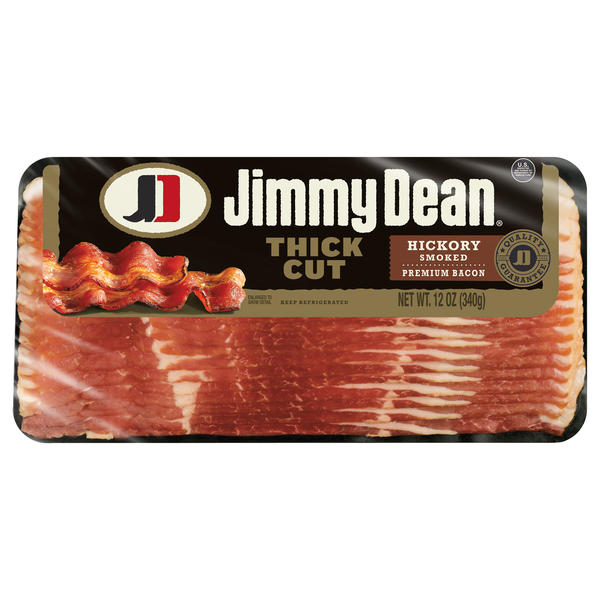 Save on Jimmy Dean Premium Hickory Smoked Thick Cut Bacon Sliced Order ... Save on Jimmy Dean Premium Hickory Smoked Thick Cut Bacon Sliced Order ...