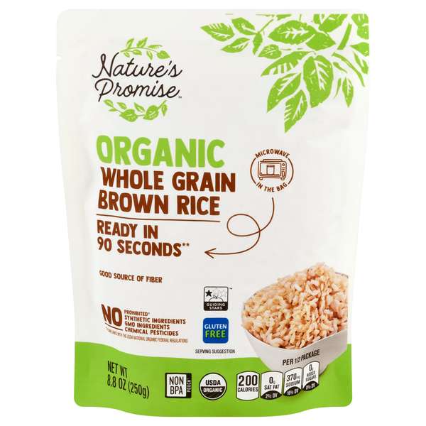Save on Nature's Promise Organic 90 Second Microwave Whole Grain Brown ...