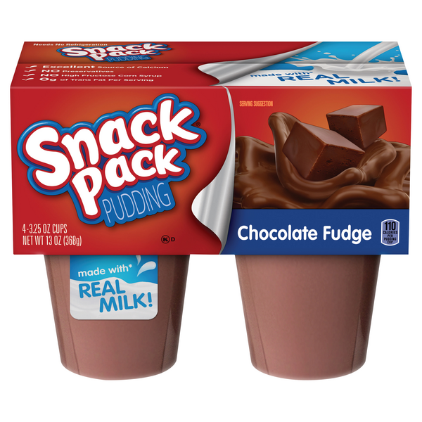 Snack Pack Pudding Nutrition Label