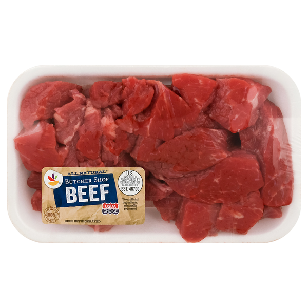 Save on Our Brand USDA Choice Boneless Beef Round Cubes Stew Meat Fresh ...