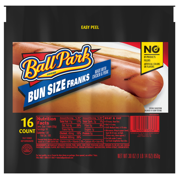 Hot Dogs & Franks - Order Online & Save | Food Lion