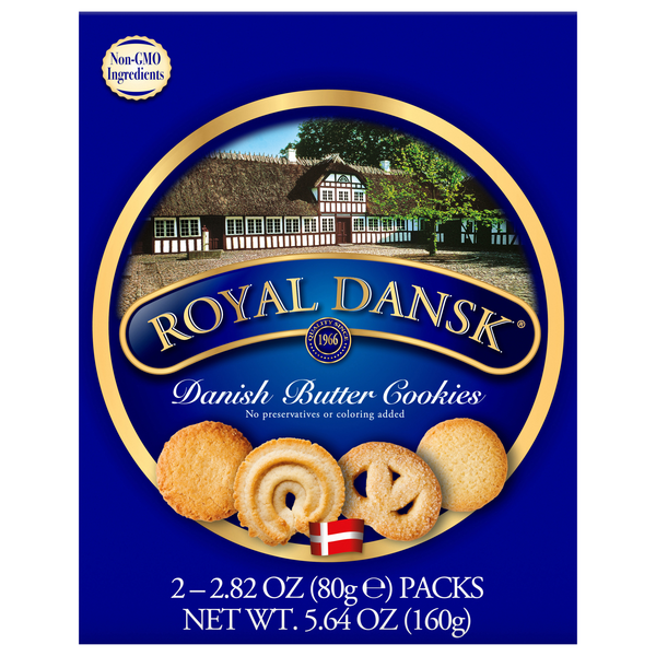 Save on Royal Dansk Assorted Danish Butter Cookie Packs - 2 ct Order ...