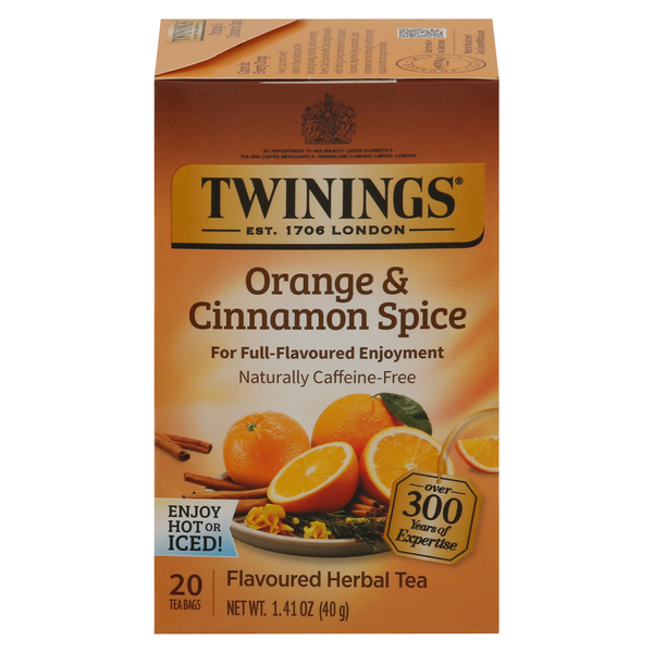 Save on Twinings Caffeine Free Orange & Cinnamon Spice Herbal Tea Bags ...