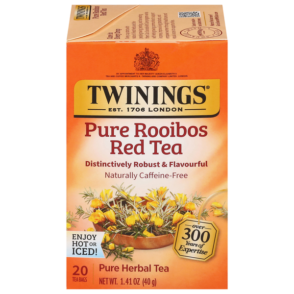 Save on Twinings Caffeine Free Pure Rooibos Red Herbal Tea Bags Order ...