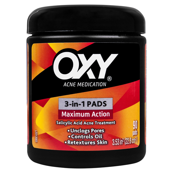 Save on Oxy Acne Medication 3-in-1 Pads Maximum Strength Salicylic Acid ...