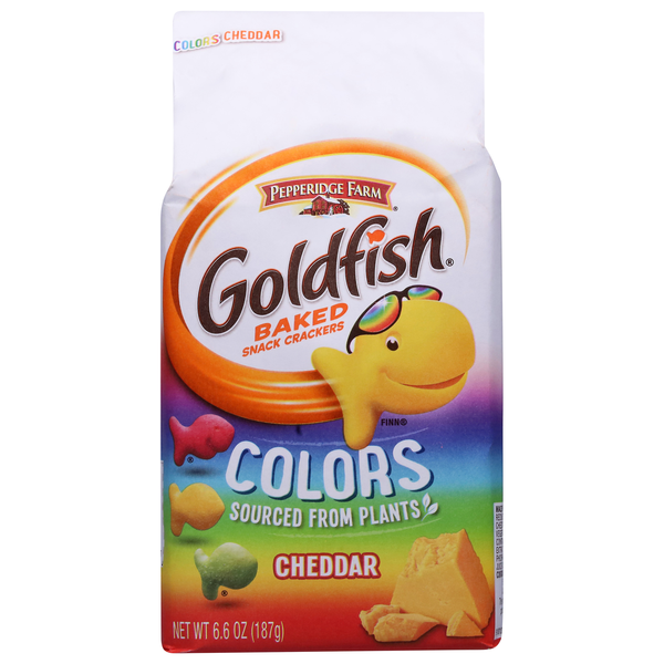 Save on Pepperidge Farm Goldfish Colors Cheddar Cheese Crackers Order ...