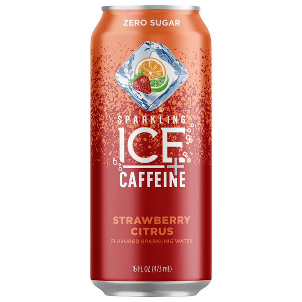 Save on Sparkling Ice + Caffeine Zero Sugar Strawberry Citrus Sparkling Water Order Online ...