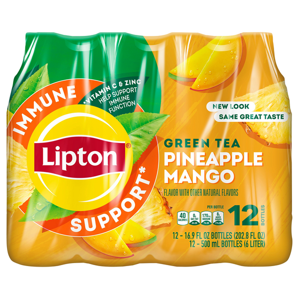 Save on Lipton Immune Support Pineapple Mango Flavor Green Iced Tea ...