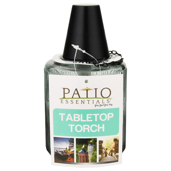 Save on Patio Essentials Glass Tabletop Torch Green Order Online ...