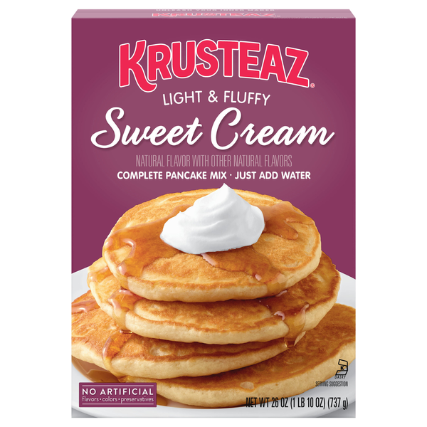 Save on Krusteaz Light & Fluffy Sweet Cream Complete Pancake Mix Order ...