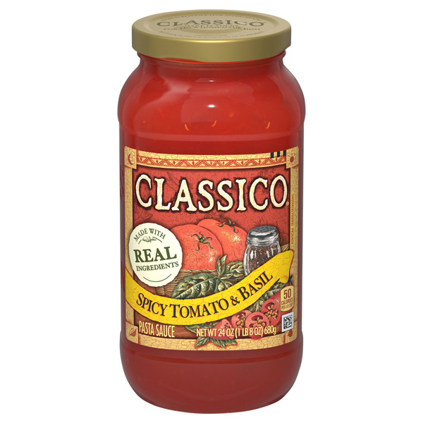 Save on Classico Spicy Tomato & Basil Pasta Sauce Order Online Delivery ...