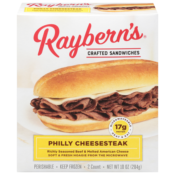 Save on Raybern's Philly Cheesesteak Crafted Sandwiches - 2 ct Frozen ...