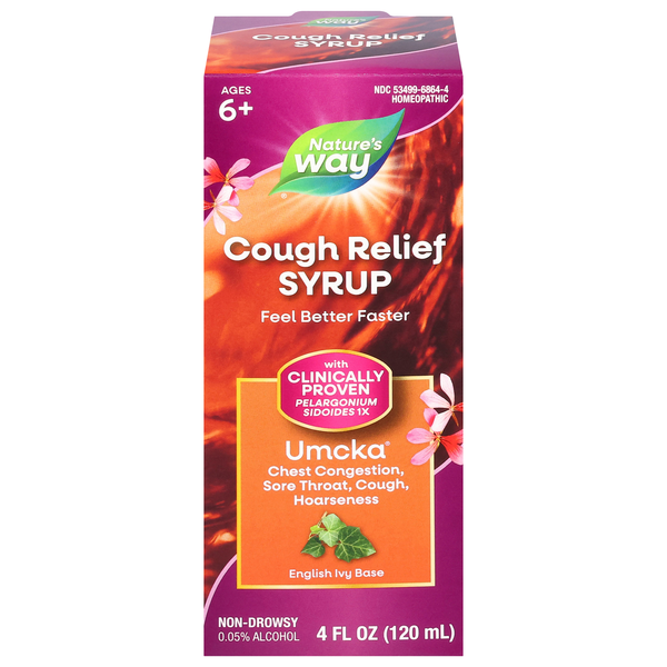 Save on Nature's Way Umcka Cough Max Relief Soothing Syrup Alcohol-Free ...