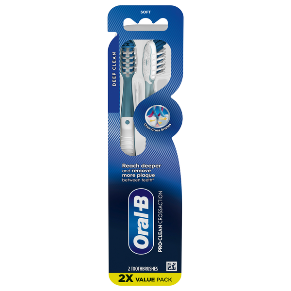 Save on Oral-B Crossaction All In One Toothbrush Soft Value Pack Order ...