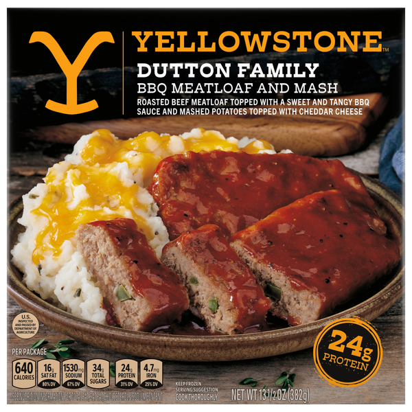 Save on Yellowstone Dutton Family BBQ Meatloaf & Mash Frozen Meal Order ...