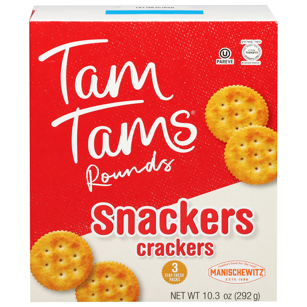 Save on Manischewitz Tam Tams Rounds Snackers Crackers - 3 ct Order ...