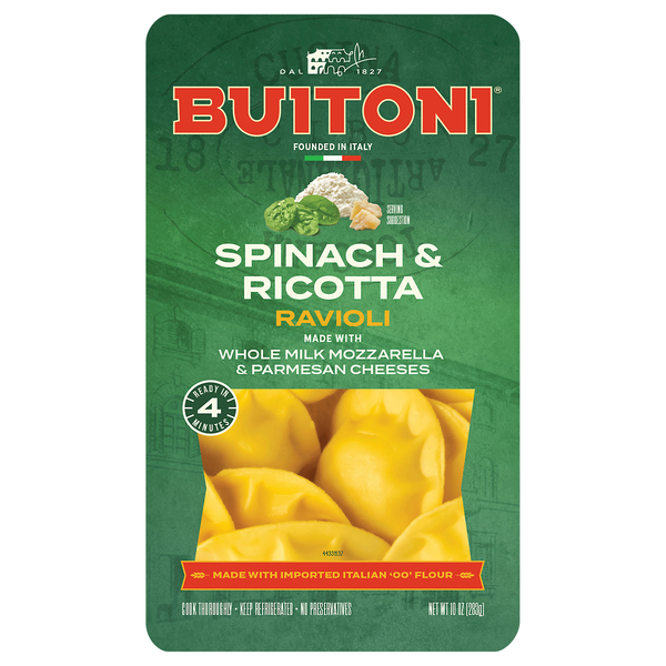 Save on Buitoni Spinach & Ricotta Ravioli Pasta Fresh Order Online ...